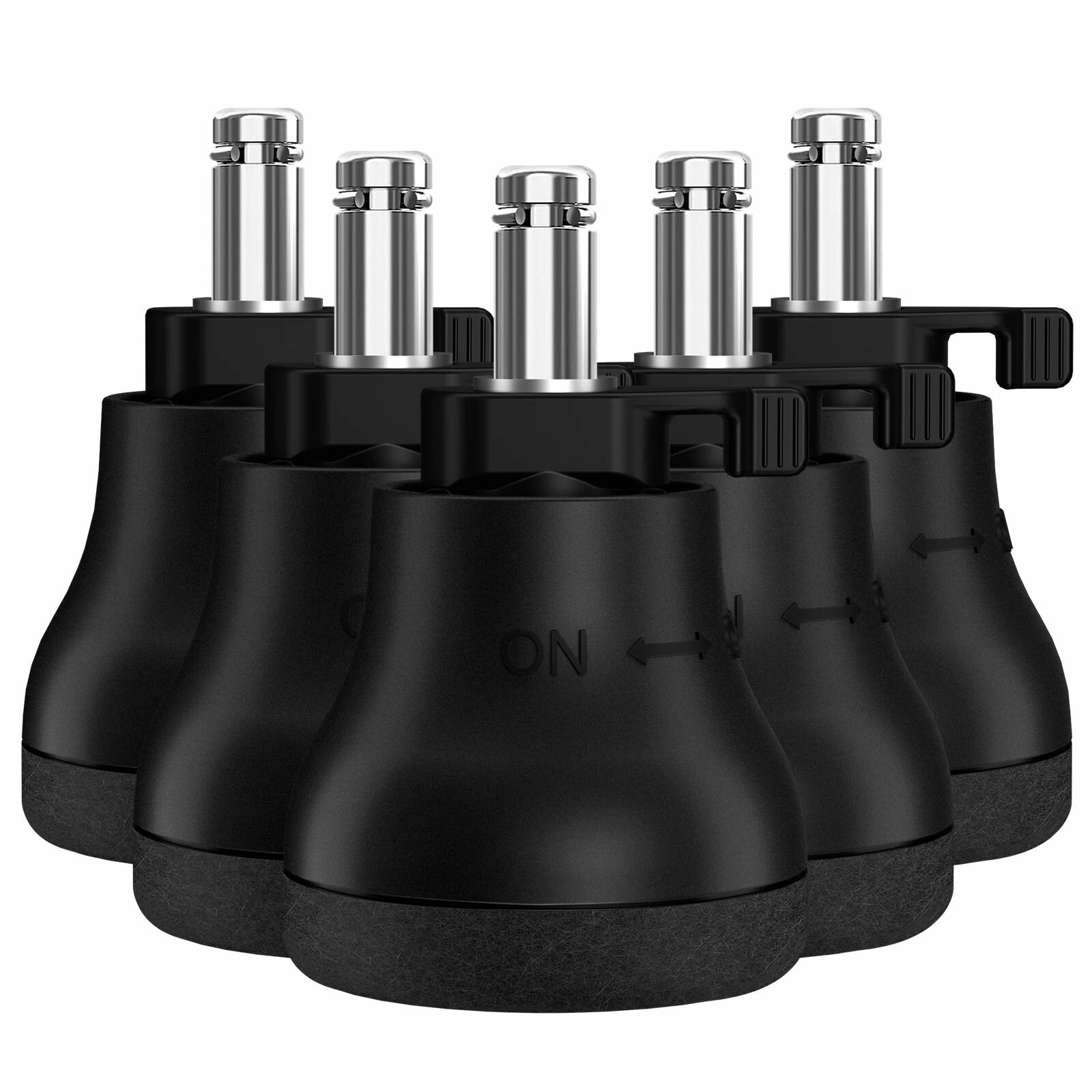 5 шт. замена колеса офисного стула стопор офисный поворотные колесики, 2.1-дюймовый стул Bell Glides