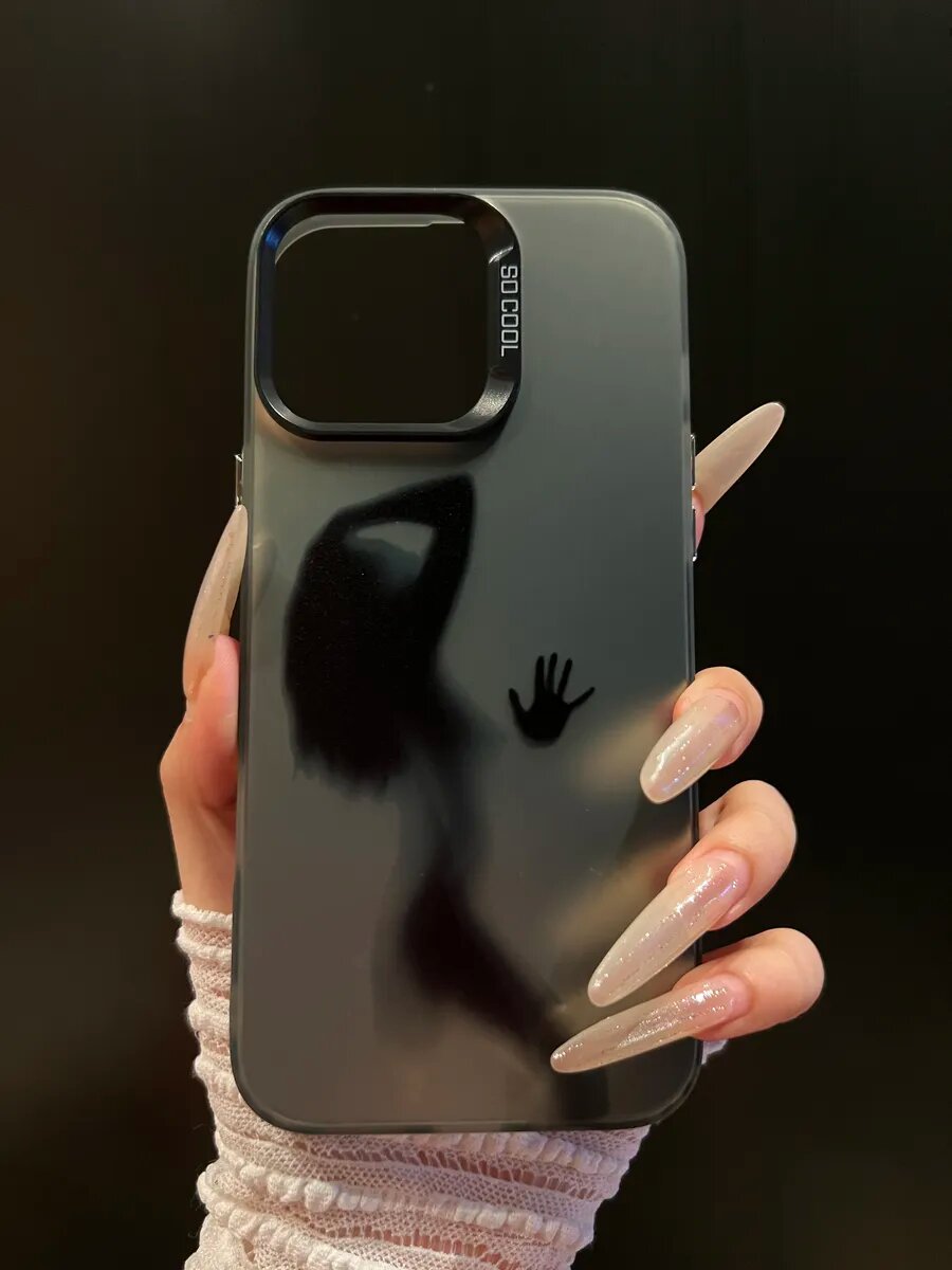 Чехол О'Кейси, для iPhone 16 Pro Max, с принтом, черный/серый