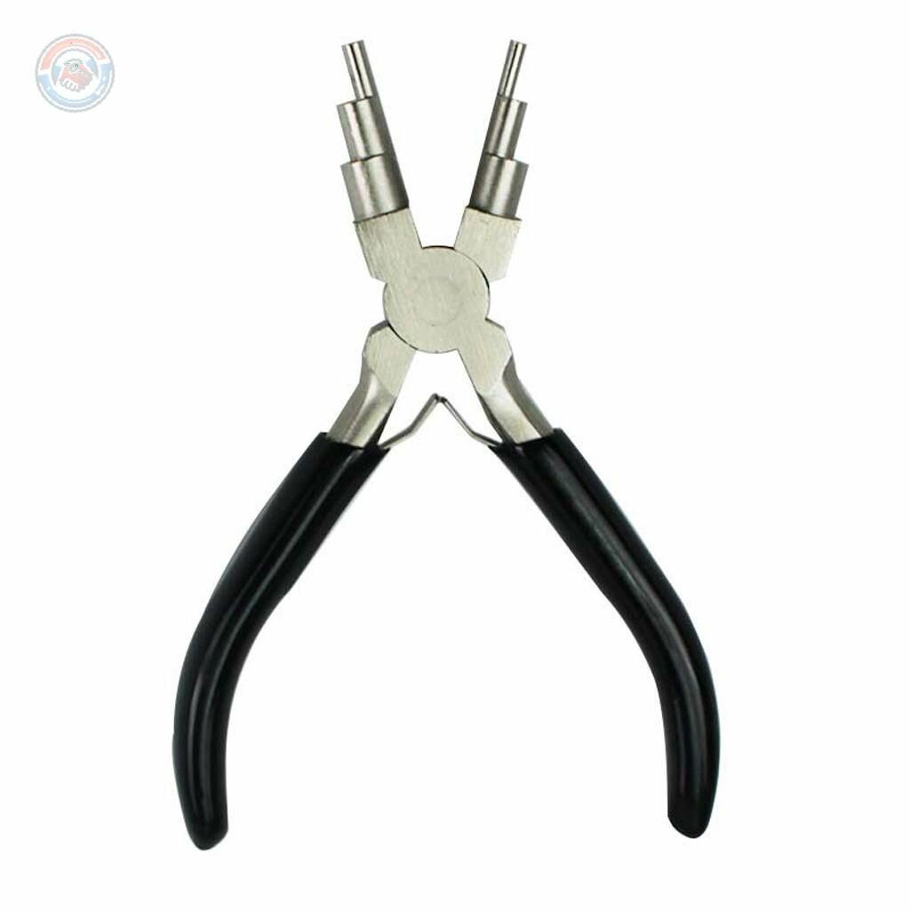 Плоскогубцы для обмотки проволоки 6-в-1, ювелирные круглогубцы с 6 секциями 3-10 мм, трехсекционный инструмент для петель и колец, эргономичные ручки