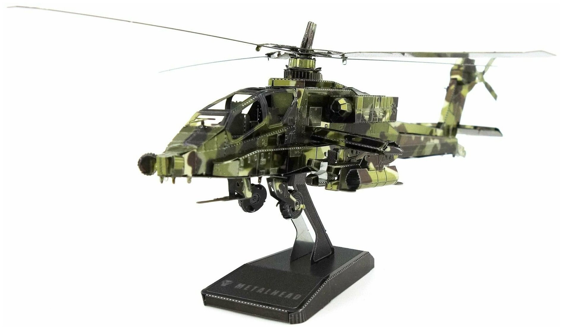 Металлический конструктор / 3D конструктор / Сборная модель Вертолет AH-64 Apache
