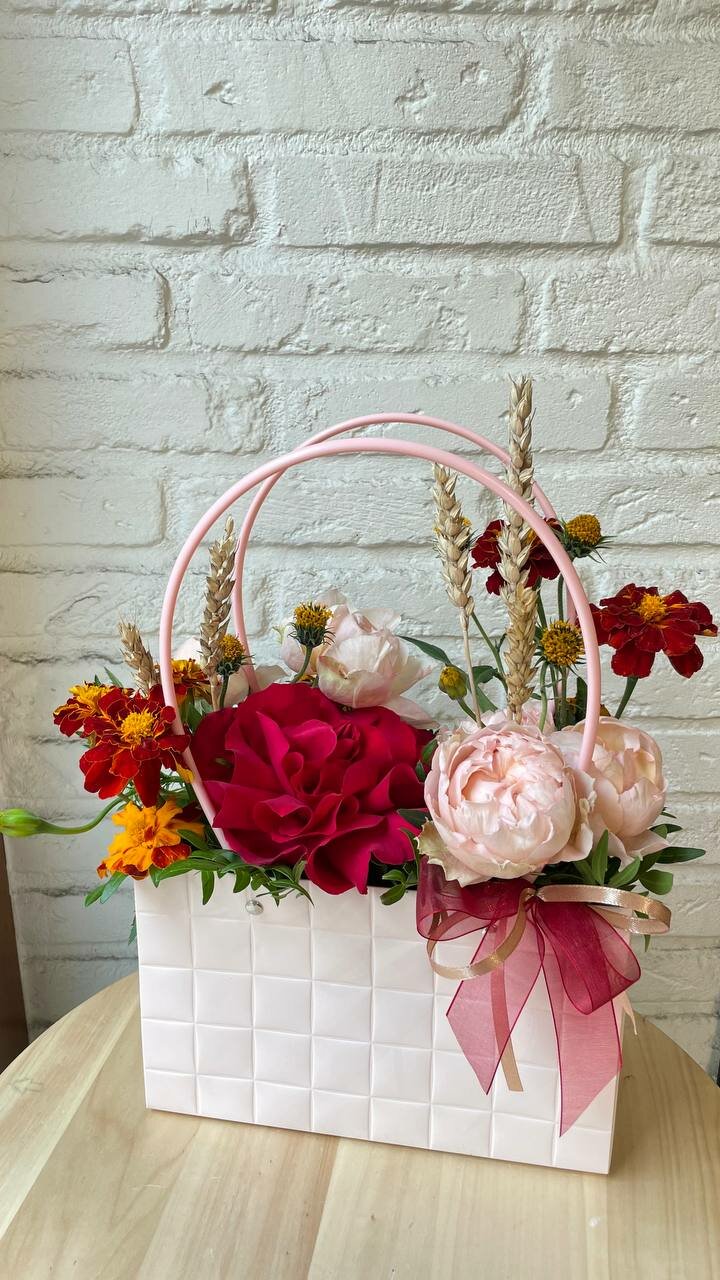 Набор 10 шт. светло-розовых плайм-пакетов 22х10,5хH13,5 см/ подарочные сумочки для цветов, сладостей