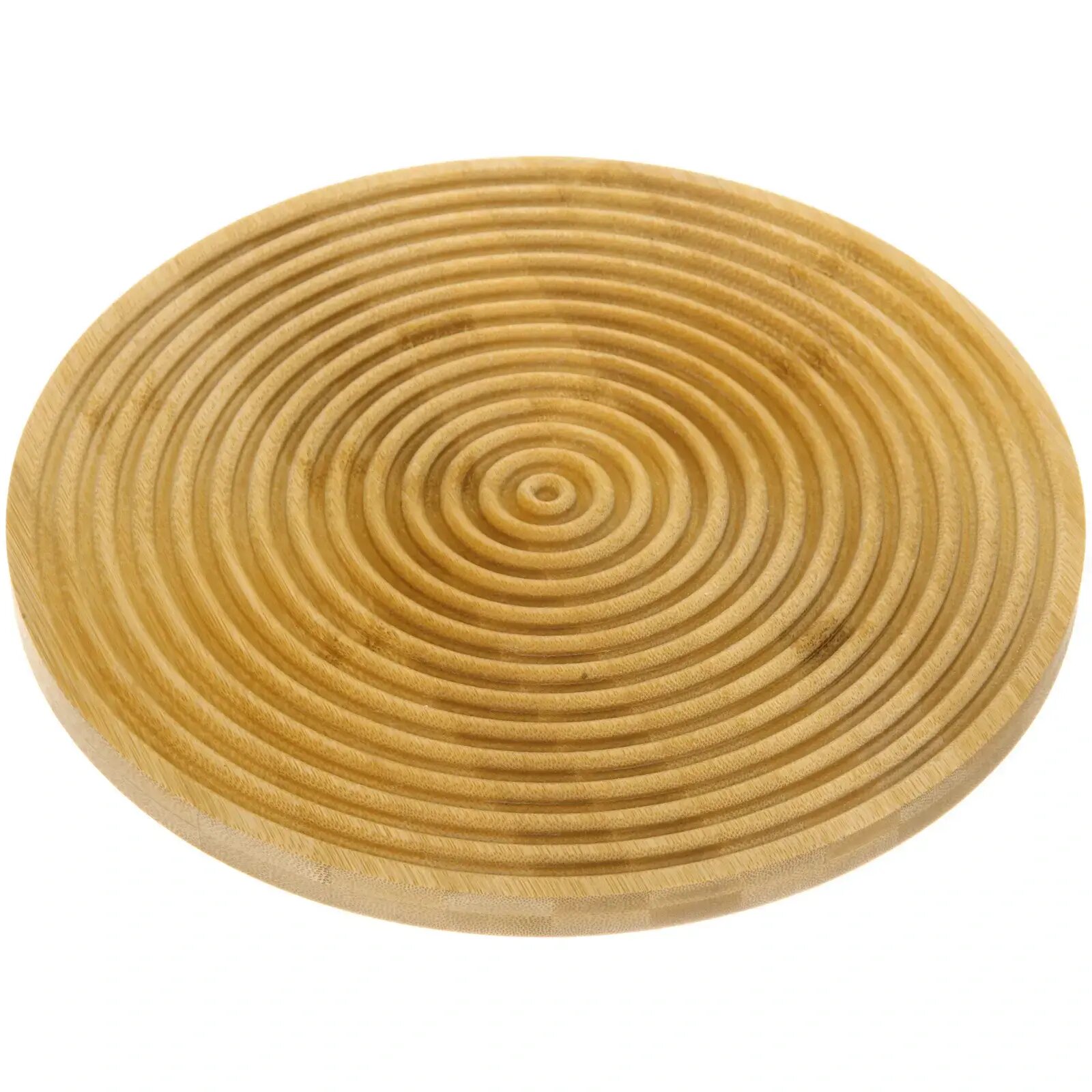 Доска бамбуковая для подачи и сервировки «SHEF», 28см, экологичная, рифленая