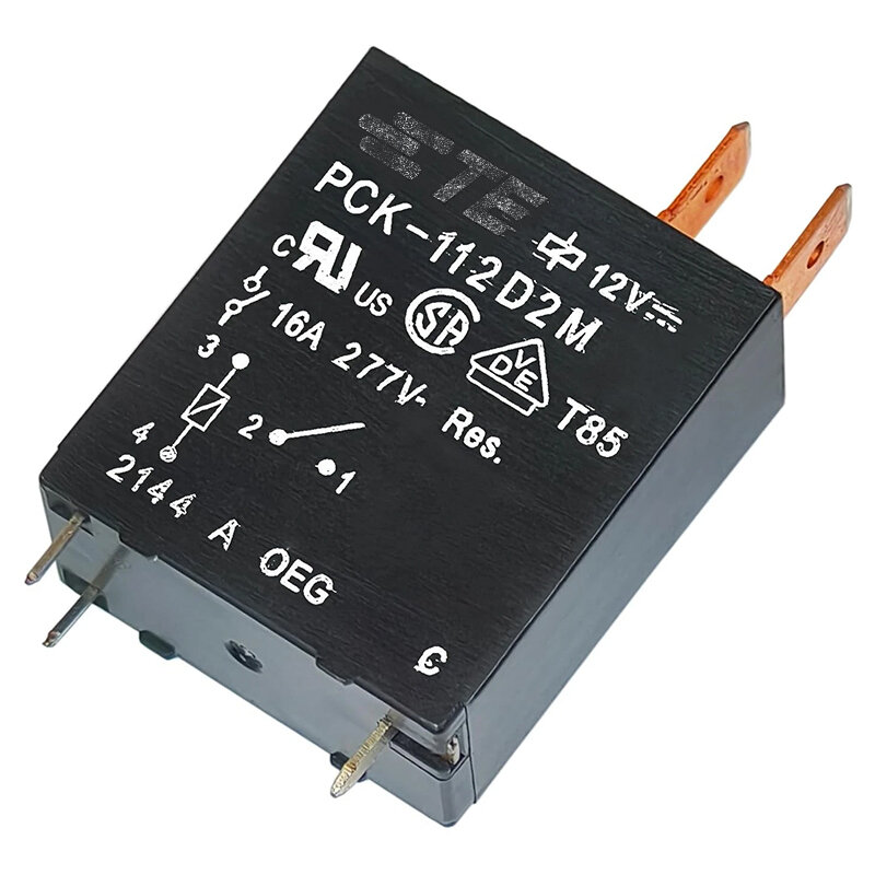 PCK-112D2M 12VDC 16A 3-контактное автомобильное реле,5PCS