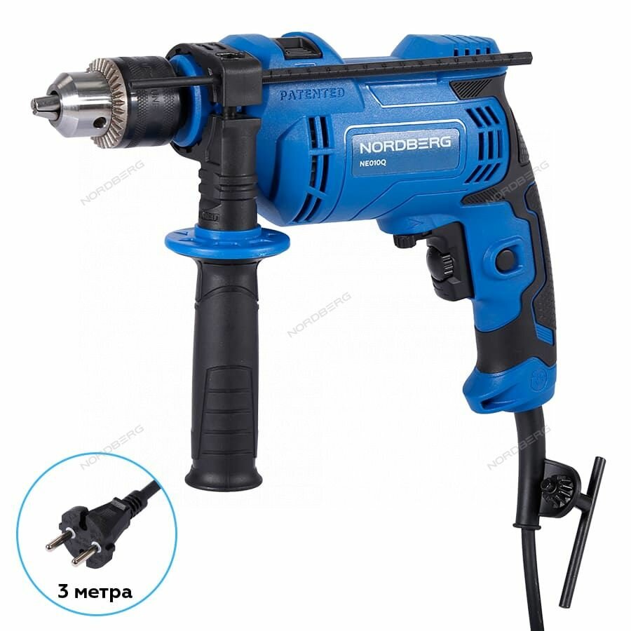 Дрель ударная, макс диам. сверла 13 мм, 850 Вт NORDBERG NE010Q