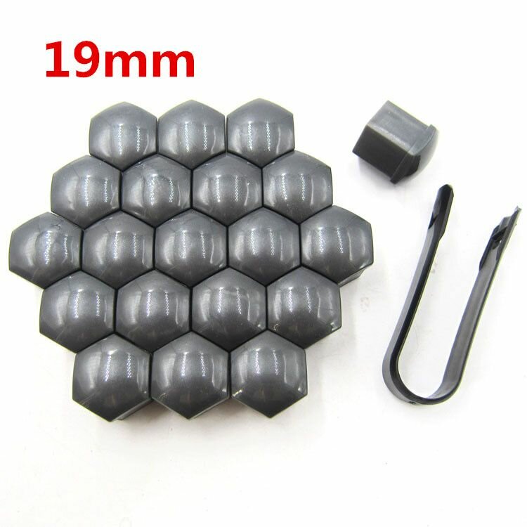 19 мм 20ШТ завинчивающаяся крышка ступицы колеса серого цвета