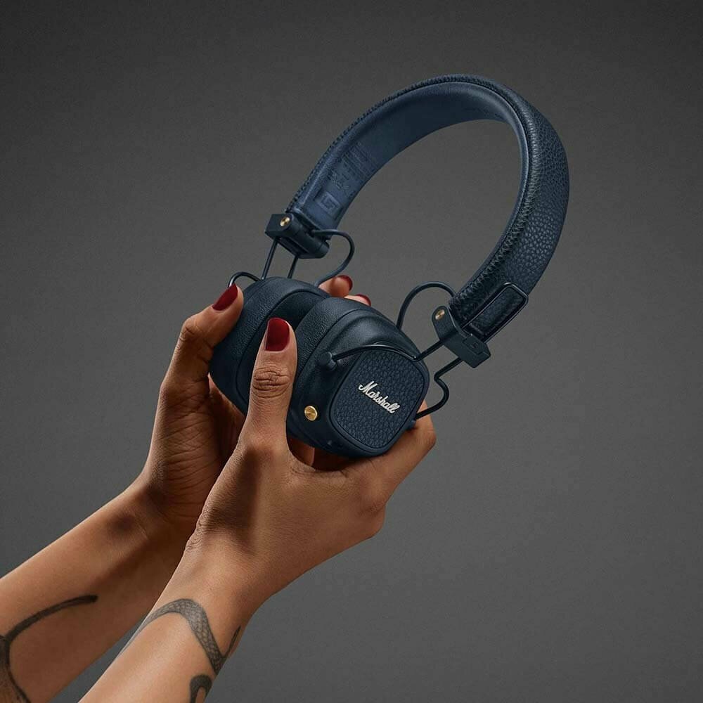 Беспроводные наушники Marshall Major V, синие/blue - Накладные