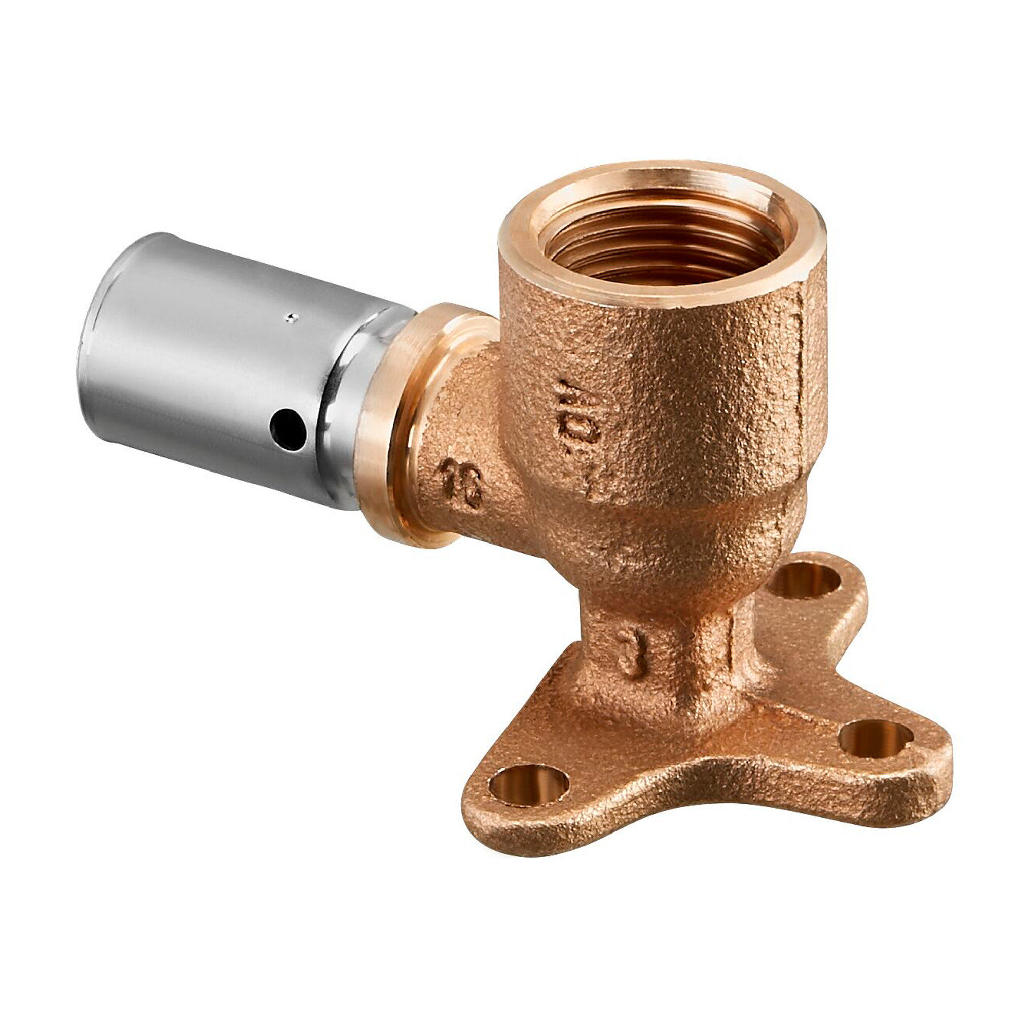 Пресс-отвод 90 градусов Oventrop с креплением уменьшенный размер 20х2,5 3/4