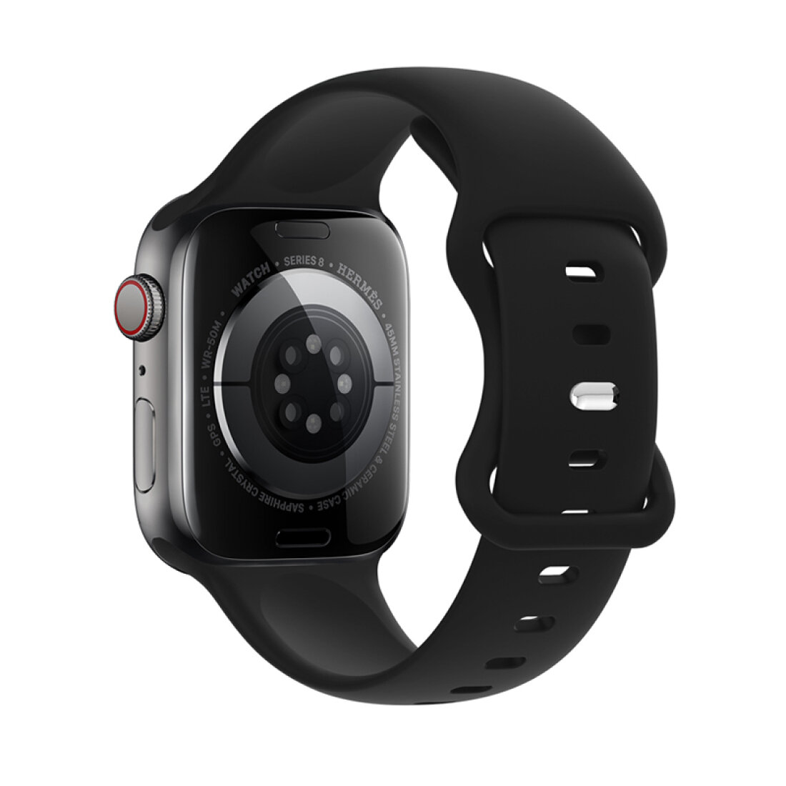 Ремешок на руку для Apple Watch 44/45/46/49 мм, HOCO, WA15, Silicon, черный