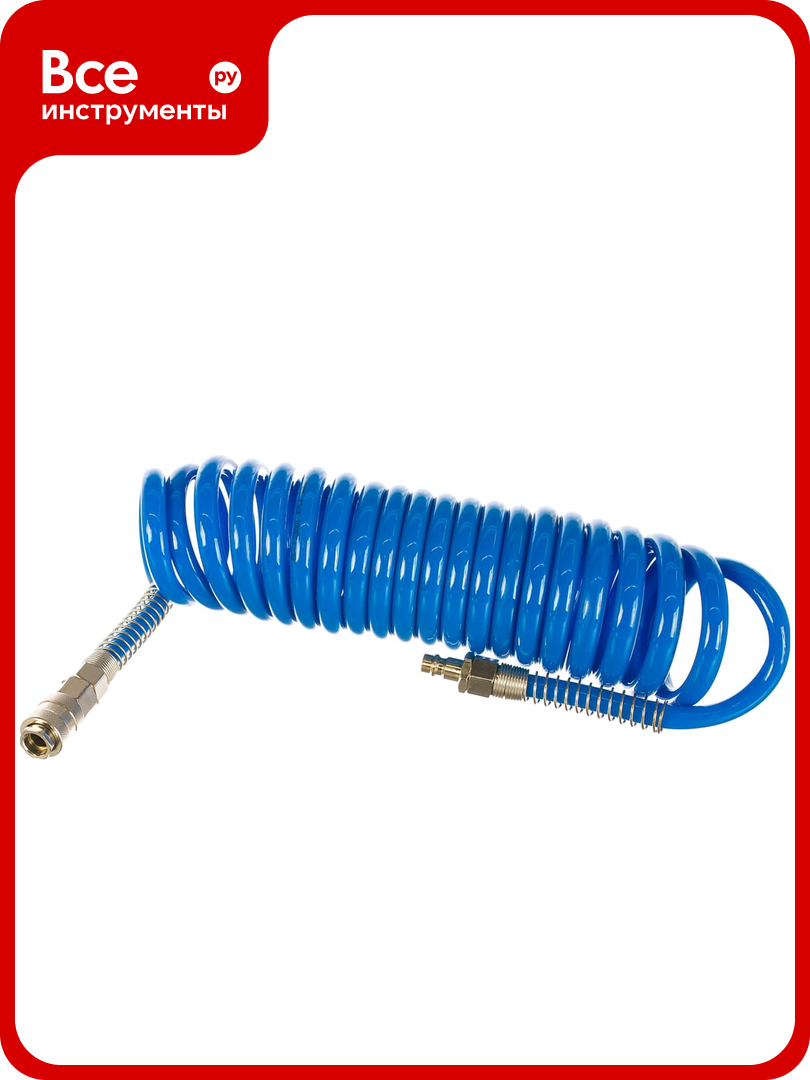 Шланг спиральный (8x12 мм; 5 м) полиуретановый NORM PU ASN-5, 8 мм, из высококачественной