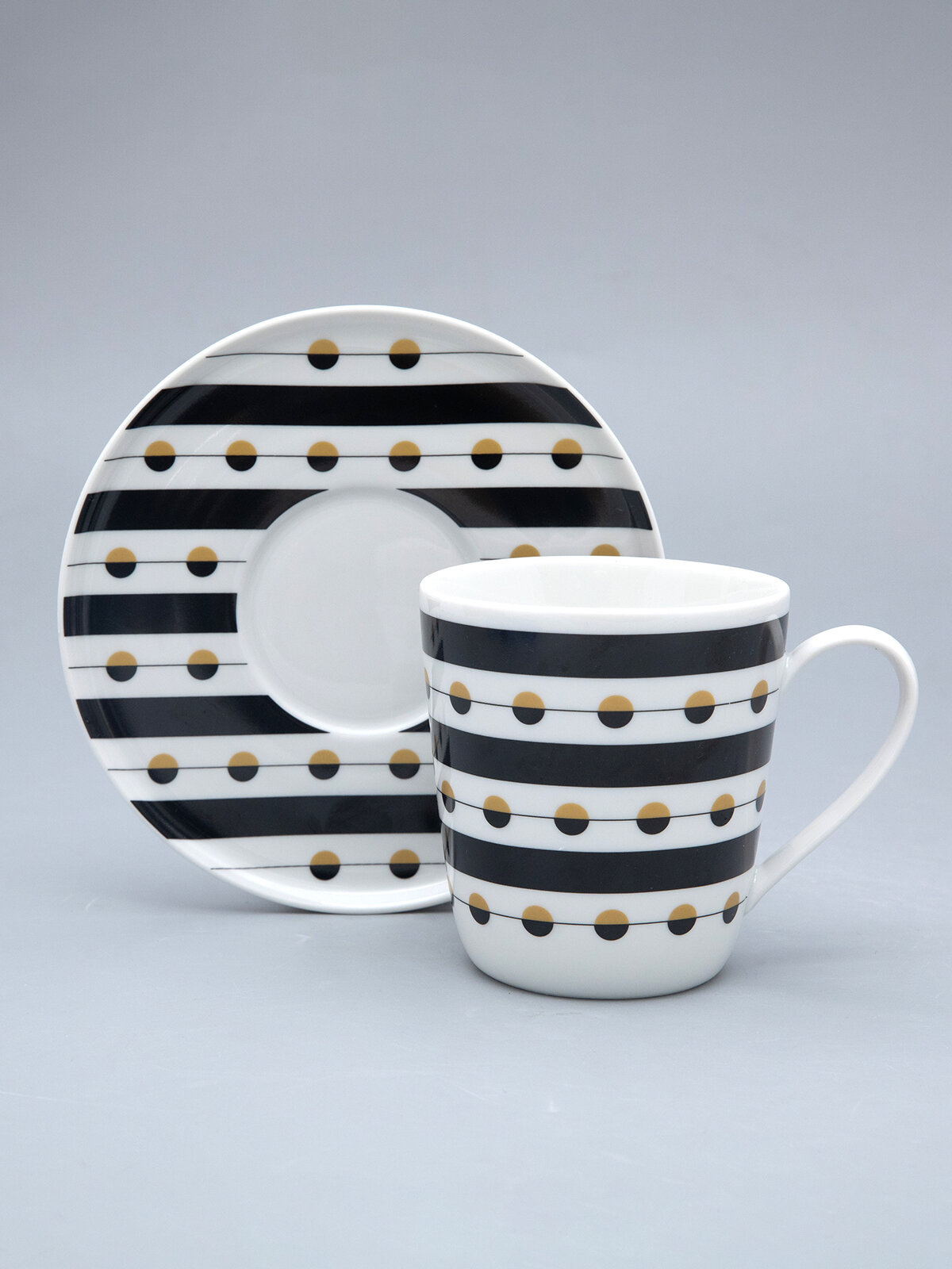 Чайная пара "Колокол" Балтийский берег Императорский фарфоровый завод, фарфор, 300мл