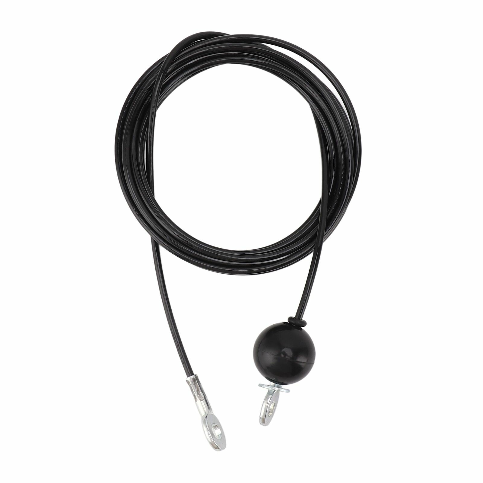 4-метровый прочный стальной трос для фитнес-блока, сменный трос для домашнего спортзала, насадка для фитнес-упражнений, черный