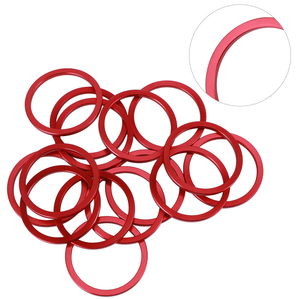 Прокладка каретки каретки из алюминиевого сплава для велосипедного маховика Шайба-ступица маховика велосипеда ПрокладкаКрасный