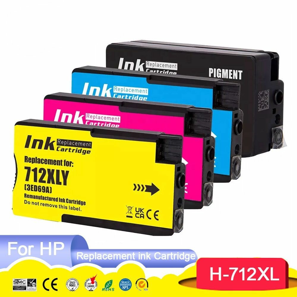 Befon Картридж HP 712 XL для DesignJet Т230 T250 T630 T650 (4 цвета)