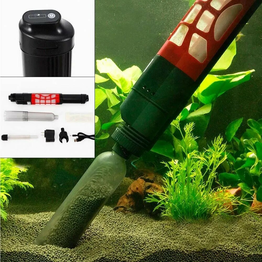 2025 Мощный пылесос грунта Sunsun HXS-01D / Беспроводная перезаряжаемая батарея