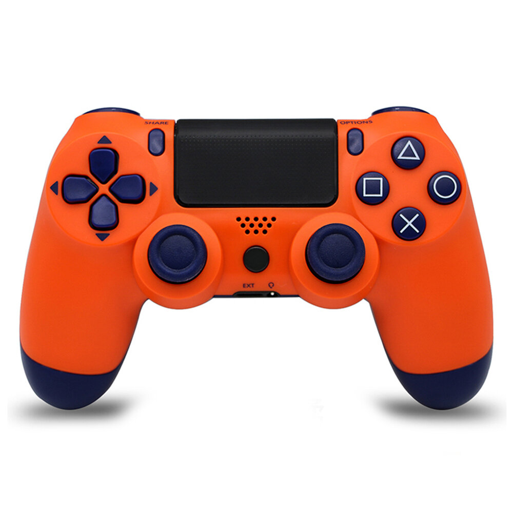 Двойной шок беспроводной контроллер BT геймпад игровой контроллер замена для контроллера Sony PS4 PlayStation 4, материал ABS, цвета Фиолетовый, Серый, Зеленый, Коричневый, Красный, Темно-синий, Розовое золото, Синий, Камуфляж Красный, Камуфляж Серый,