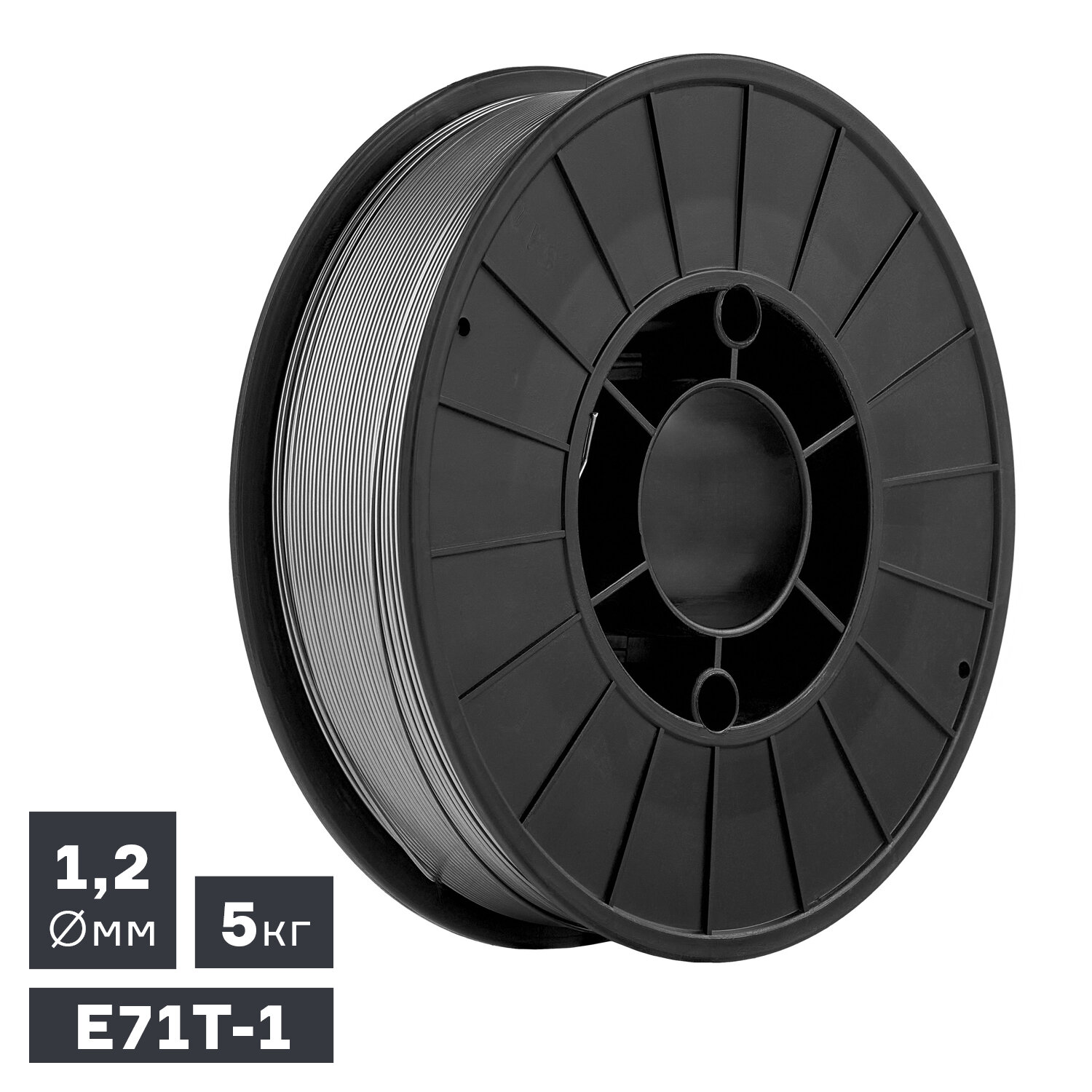 Проволока сварочная ПТК MIG, порошковая газозащитная (E71T-1), Ø 1,2 мм, 5 кг