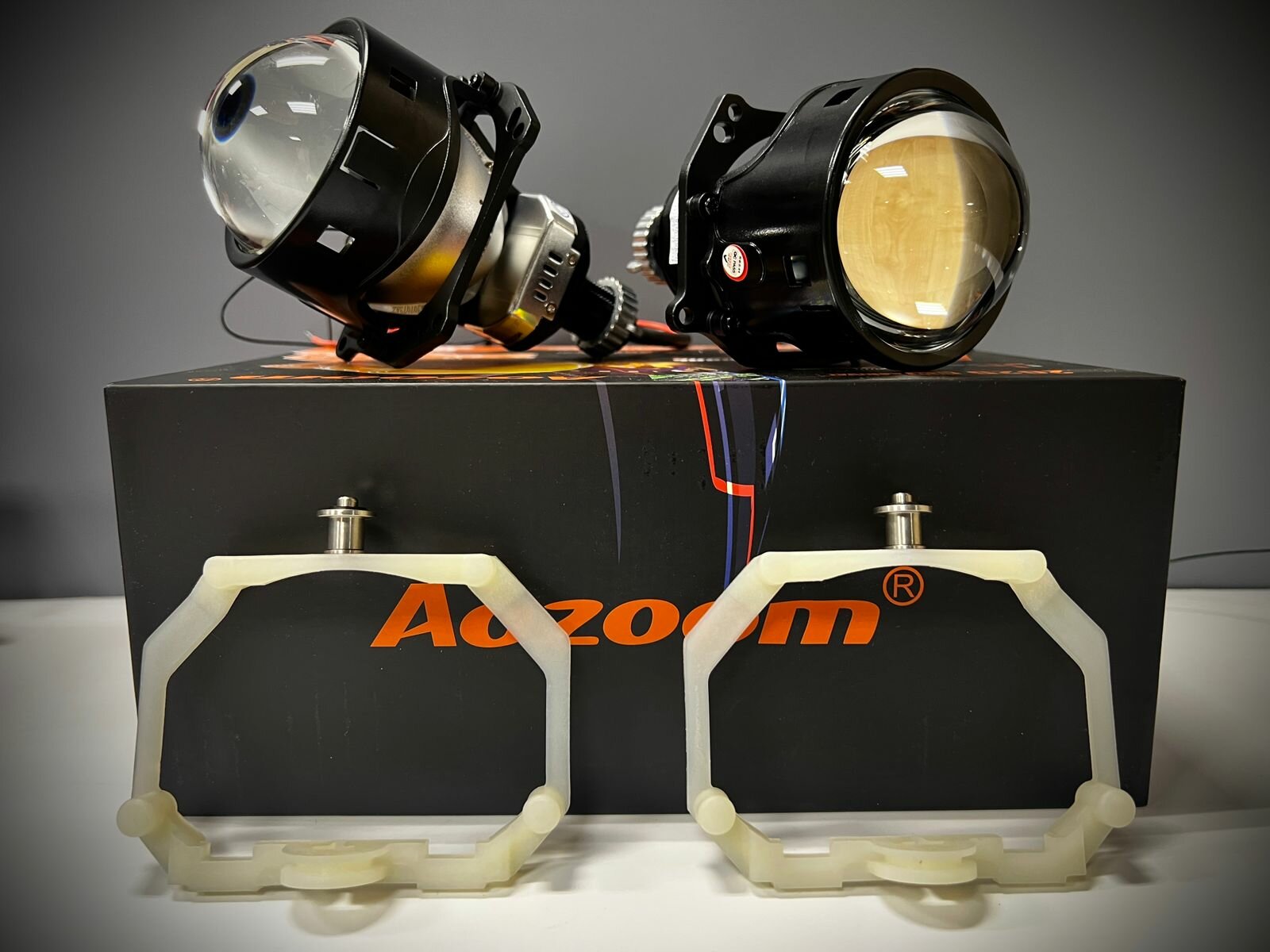 Би лед линзы Aozoom для Volkswagen Golf Mk7 2012 2017 / Оригинальные светодиодные линзы Аозум для Фольксваген Гольф