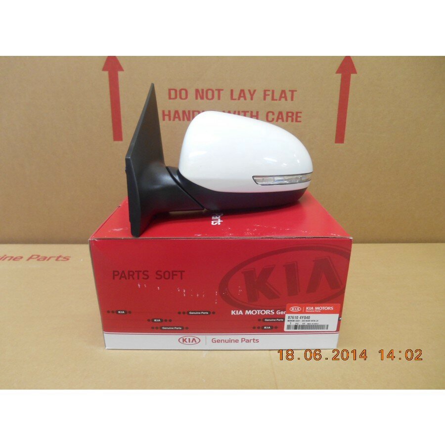 Зеркало наружное левое электрическое (повторитель) от официального дистрибьютора, HYUNDAI-KIA, артикул 876104Y040