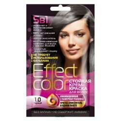 1.0 Крем-краска для волос Черный 50 мл (7698)