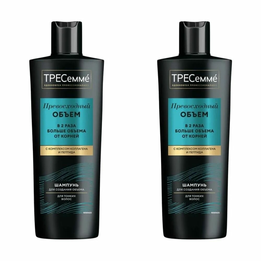 Тресемме Шампунь для волос женский Превосходный Объем для создания объема, 400 мл, 2 шт