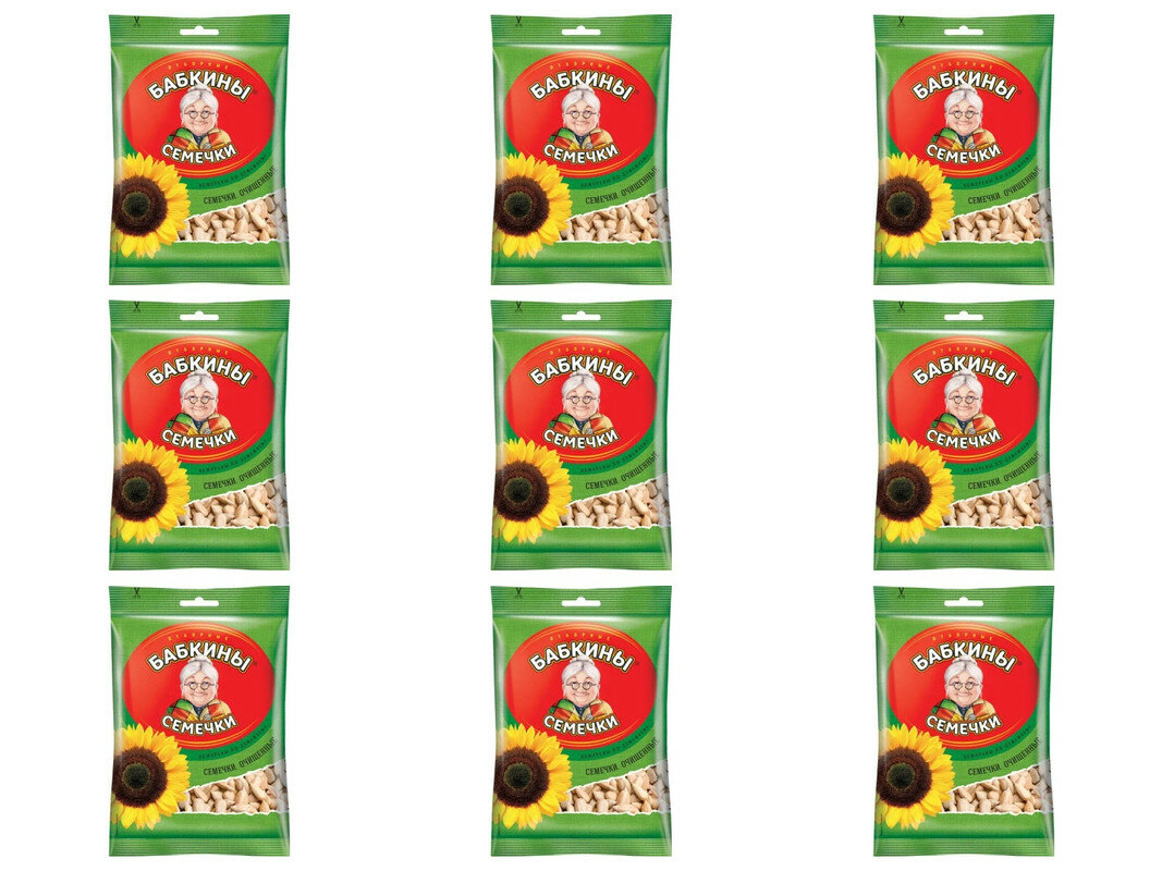 Бабкины семечки, Семечки жареные, очищенные, 100 г