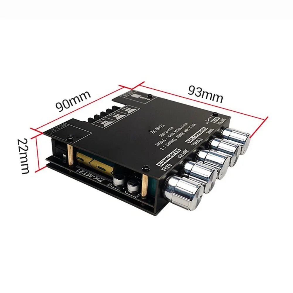 YiFanHeRong ЗК-МТ21 2.1-канальный усилитель Bluetooth
