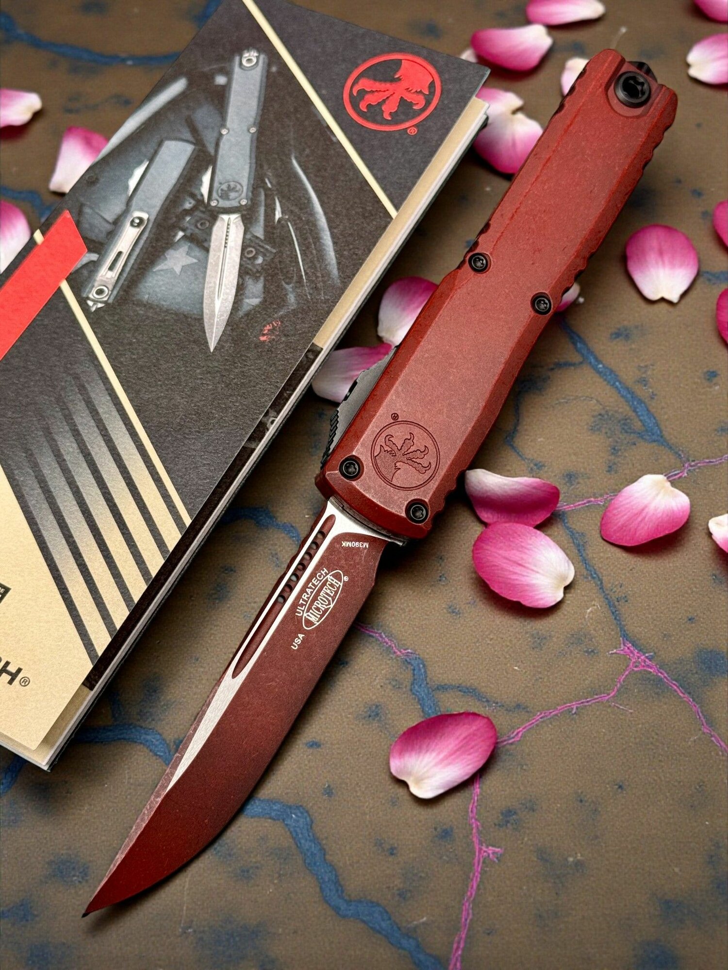 Нож складной MicroTech MCT11211WCM Ultratech Gen III ZBP, Weathered Crimson