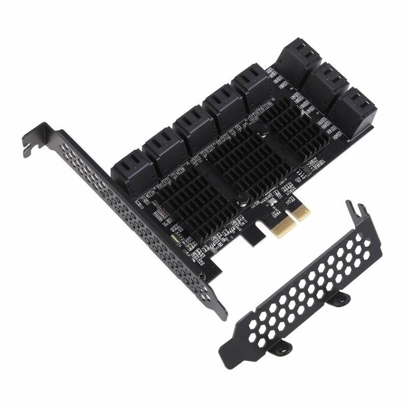 16-портовый адаптер SATA III PCI-E x1