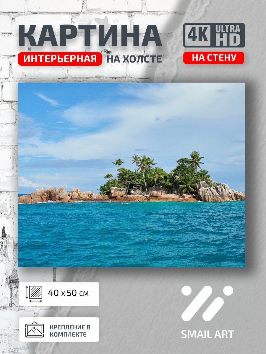 Картина на холсте интерьерная 40 на 50 на стену Облака Landscape для кабинета пейзаж декор