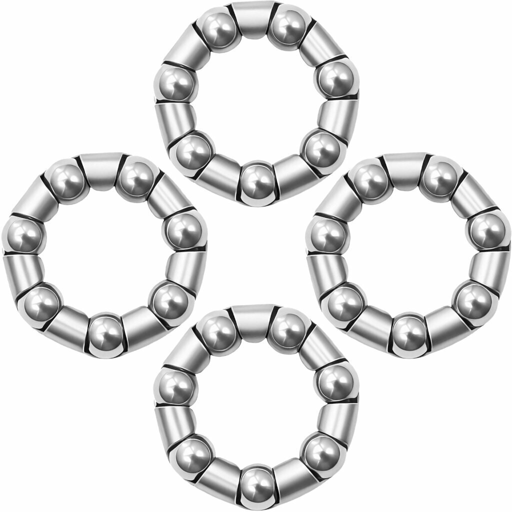 4 шт. Универсальные шарикоподшипники для велосипеда, высокопрочная сталь, каркасные подшипники передней вилки для плавного хода