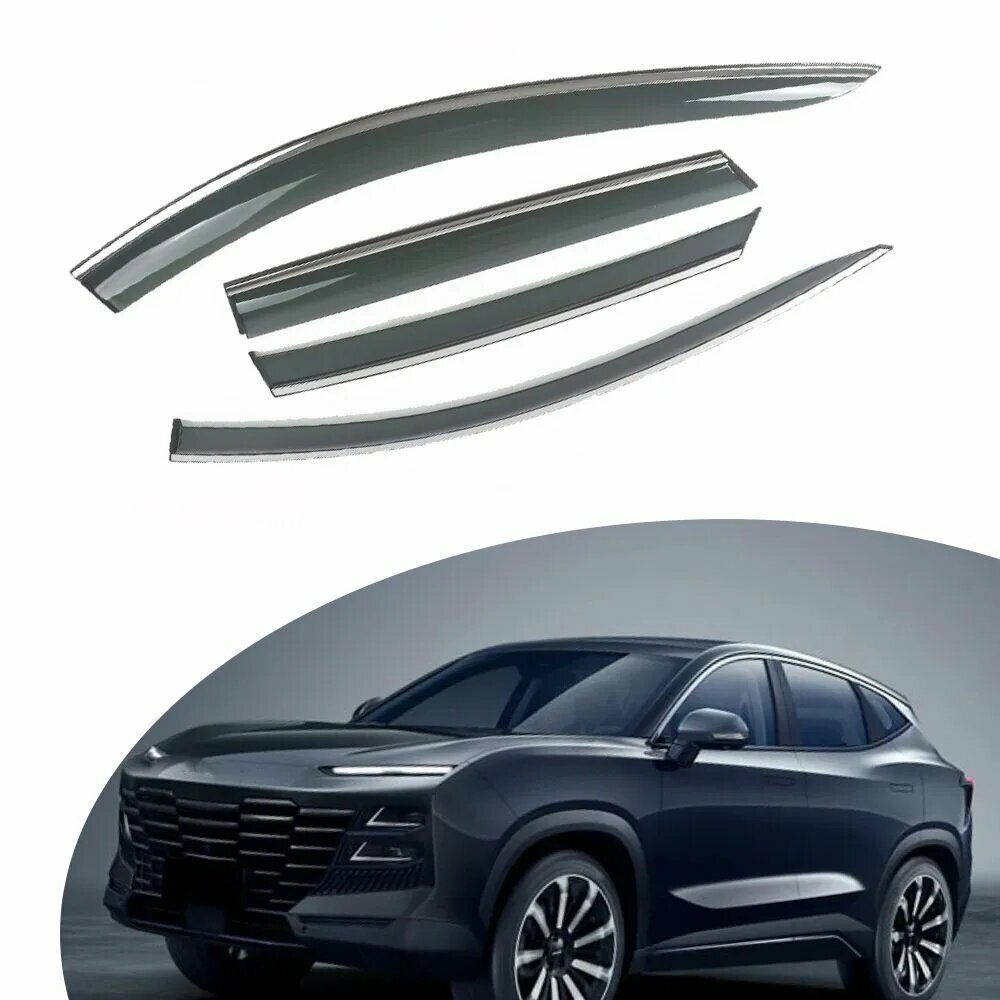 Дефлекторы для Chery Jetour Dashing, аксессуары, козырьки для боковых окон автомобиля, защита от дождя, защита для бровей, солнцезащитный козырек, 2022-2023-250507-250516