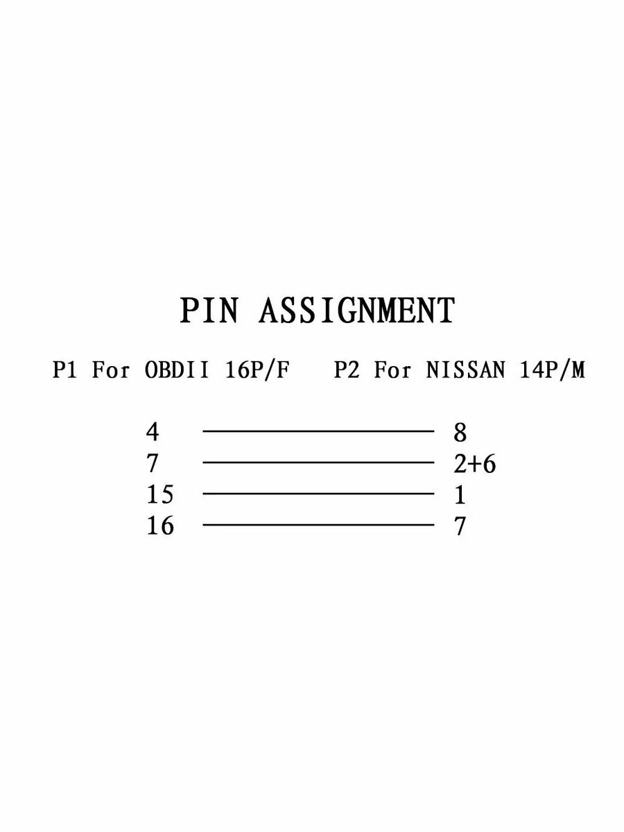 14-КОНТАКТНЫЙ кабель-адаптер для считывания диагностического кода автомобиля OBD2 с 16-КОНТАКТНЫМ