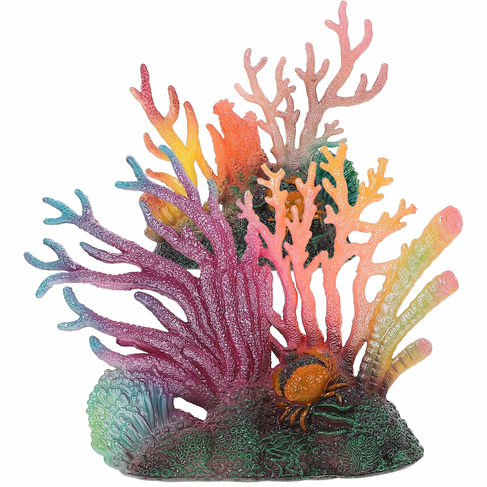 Пластиковый искусственный коралл для аквариума набор из 2 украшений