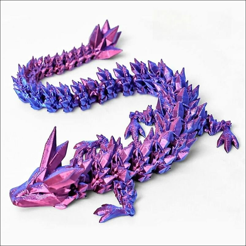 3D-печатный набор «Кристаллическое яйцо дракона» (8.5 см + 30 драгоценных камня)