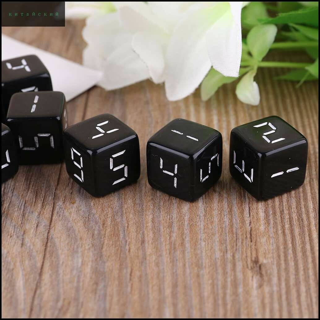 10 шт. D6 шестиугольник с цифрами. Квадратные кубики. Вечеринка, ночной клуб, настольная игрушка
