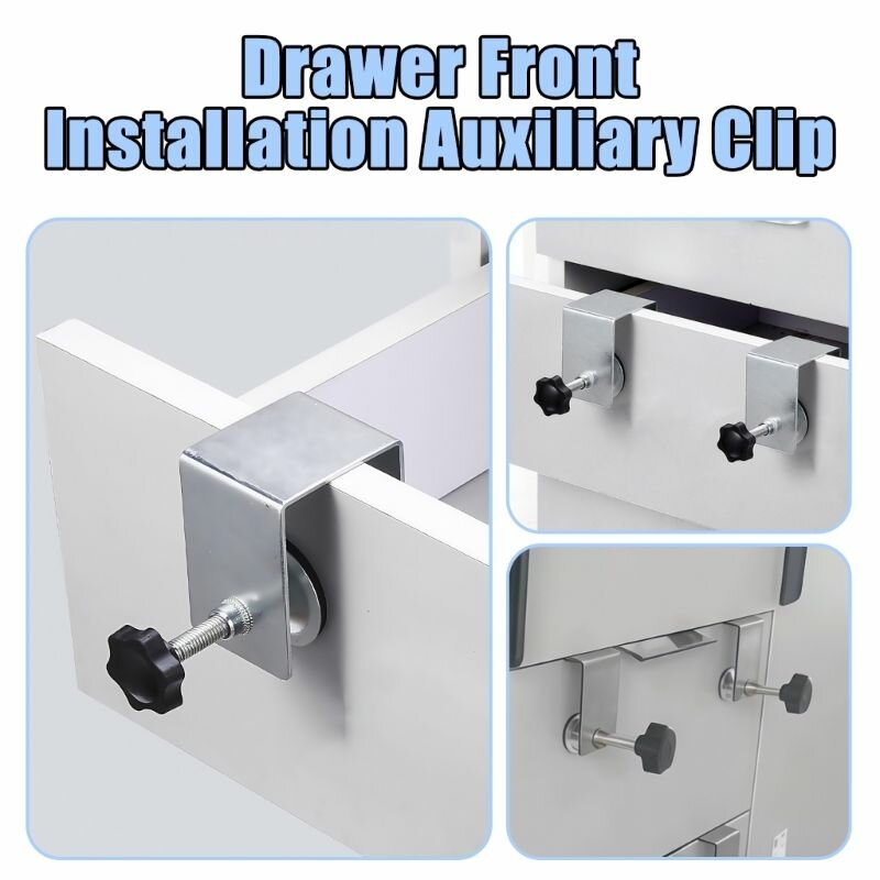 2 U-образных крепежных зажима для панели выдвижного ящика-оцинкованный лист