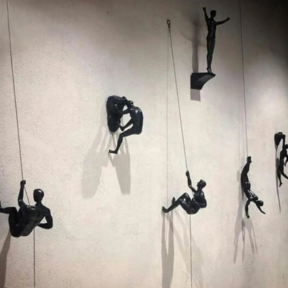 Скульптура мужская, альпинист, 23х15 см, Цвет: A