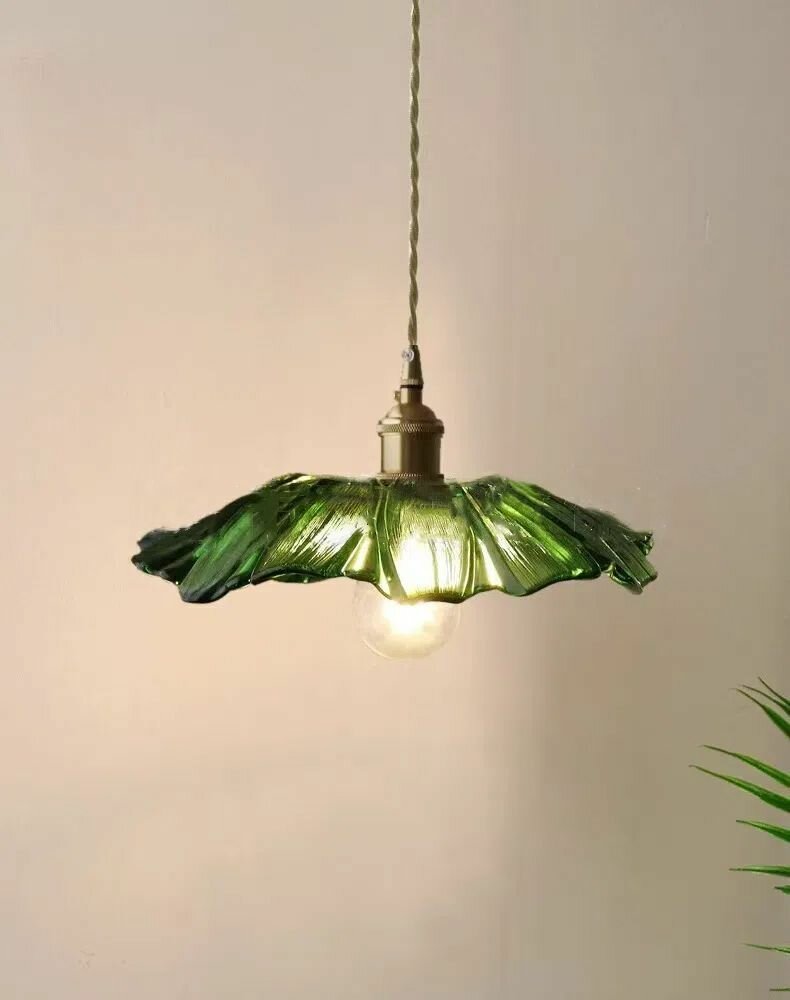 Стеклянная люстра в стиле ретро, E27,1,1,50, бирюзовый,280