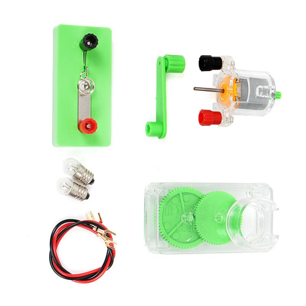 Комплект Двигателей Ручного Коленчатого генератора Комплекты для сборки Двигателя Ручного Генератора с Держателем Лампы Накаливания Наука о Ручном Коленчатом Генераторе