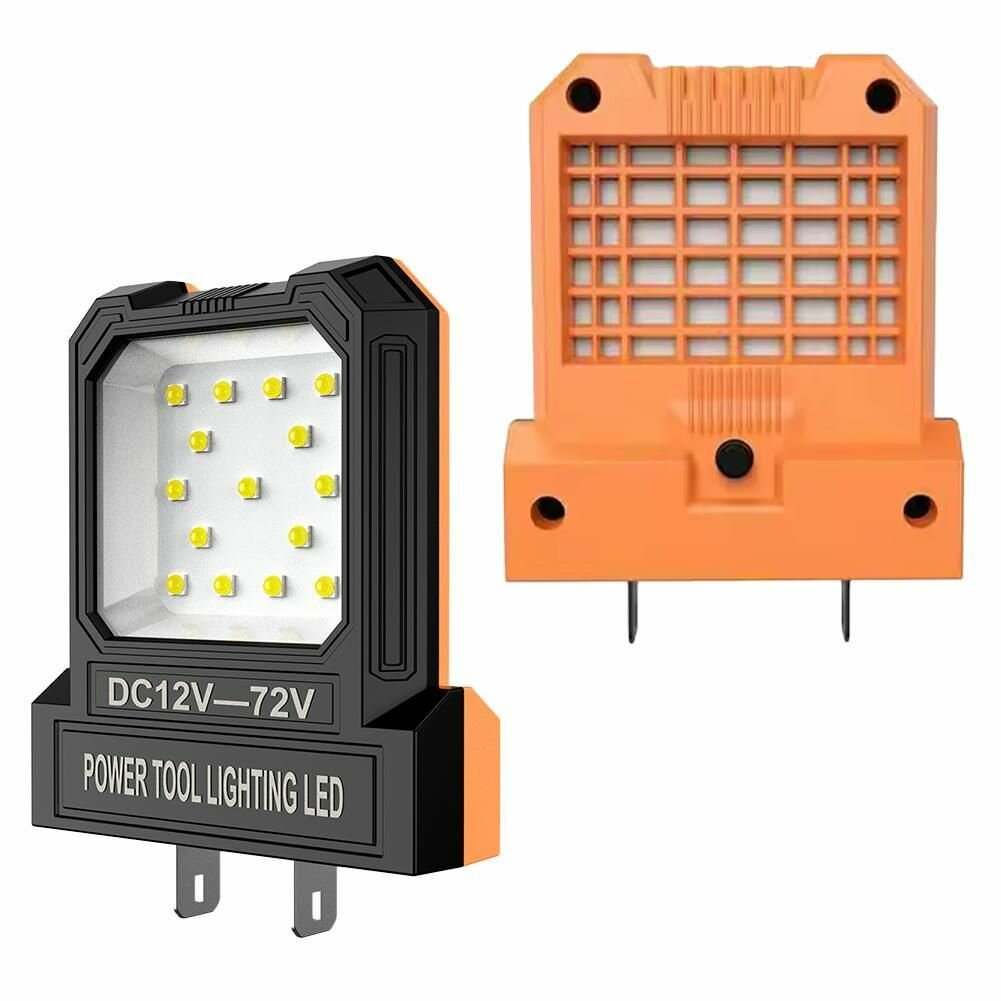 Аккумуляторный LED прожектор для электроинструментов, универсальная модель 12-85В, яркое освещение для работы на улице