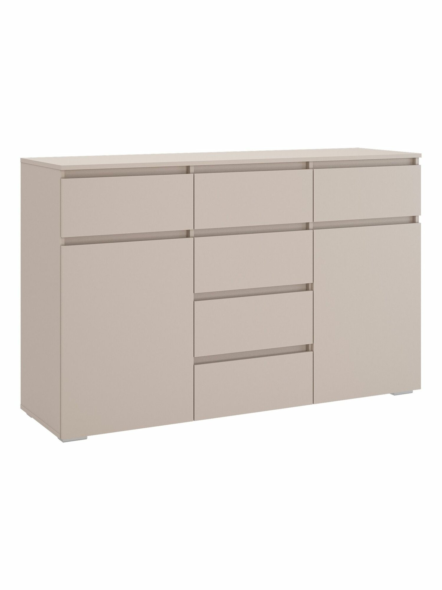 Комод для одежды и хранения вещей Ирэн с ящиками, с полками, 150х46х96 см, Кашемир