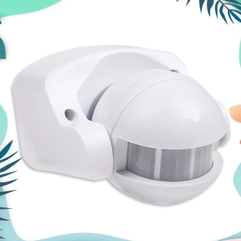 (H R C F) Инфракрасный датчик движения PIR AC110V-220V Регулируемый переключатель детектора совместим с внутренних и наружных различных сценариев
