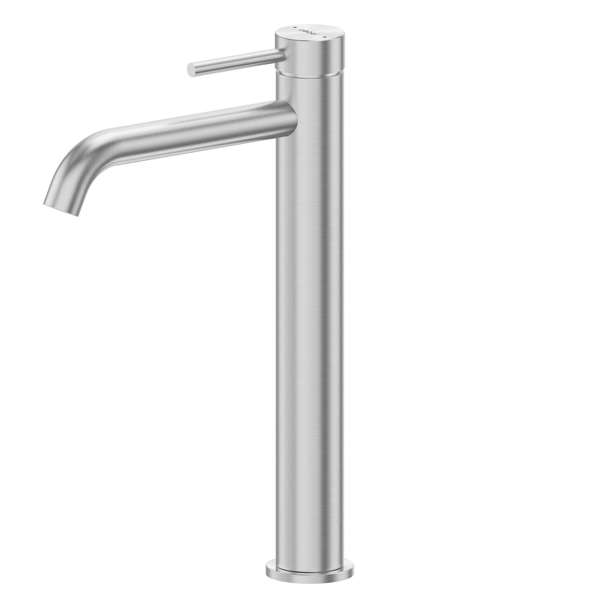 Смеситель для раковины Abber Wasser Kreis 316 AF8111BST-L сталь брашированная, рычажное управление, нержавеющая сталь