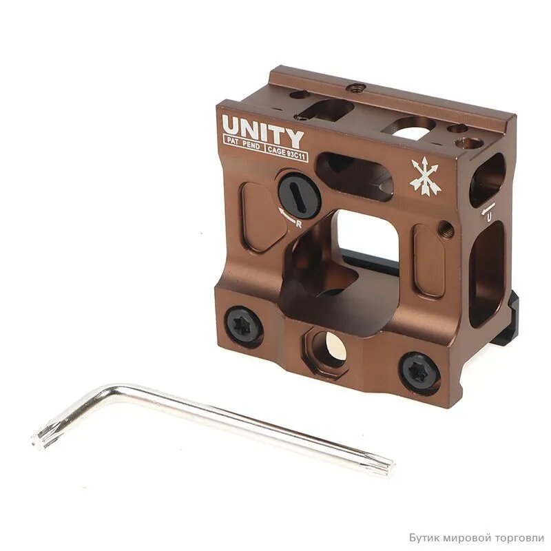 UNITY T1 T2 HD41 Усиливающий кронштейн для коллиматорного прицела коричневый