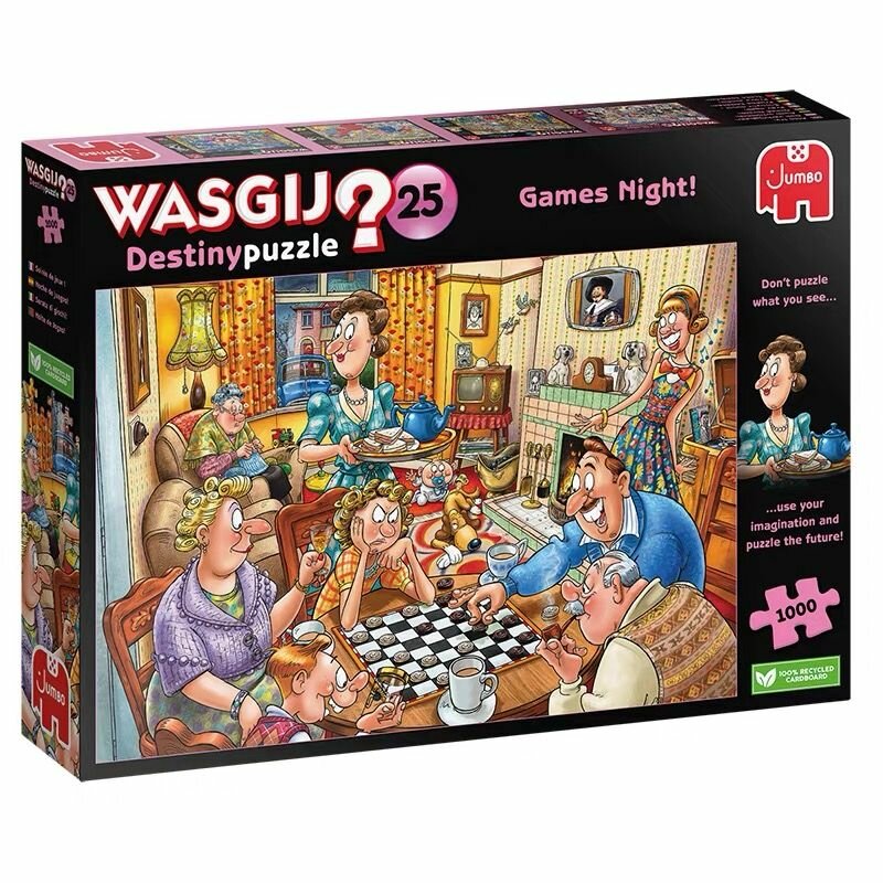 Пазл Jumbo Wasgij Mystery 1000 . Пазлы для взрослых и детей. Wasgij пазл с сюрпризом от Jumbo.