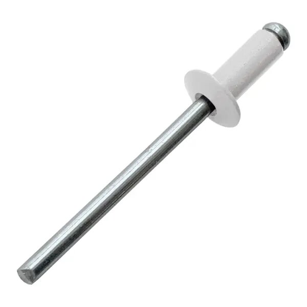 Заклепка 4x10 мм, цвет белый 50 шт.