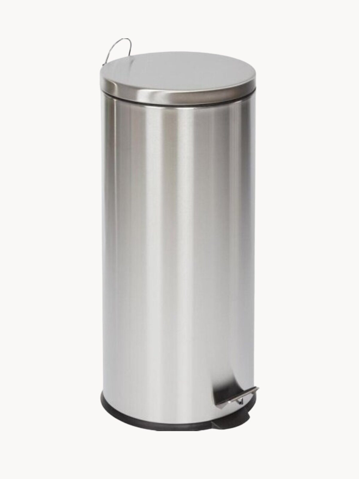 Ведро мусорное Luscan с педалью и доводчиком 30 л, матовое, нерж сталь