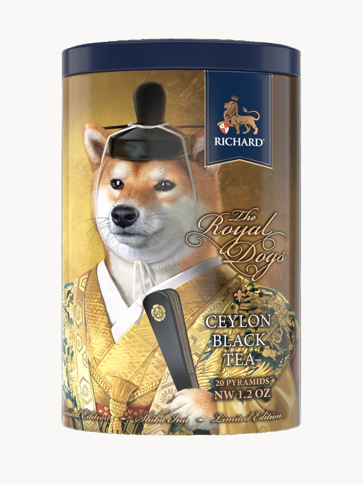Чай черный Richard The Royal Dogs. Shiba-inu в пирамидках, 20 пак.