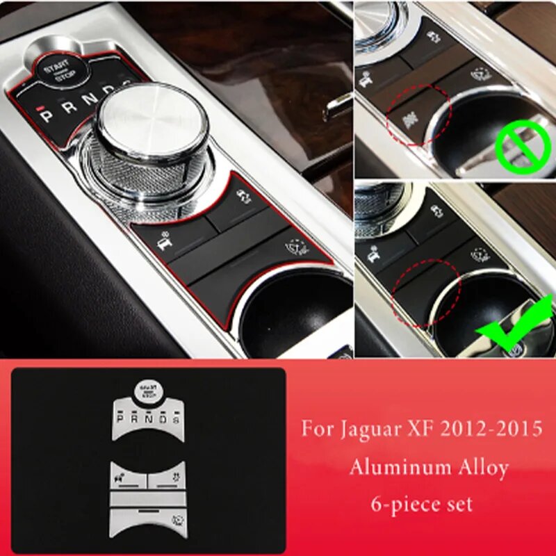 Автомобильные наклейки из алюминиевого сплава для Jaguar XF 2012-15 Style E
