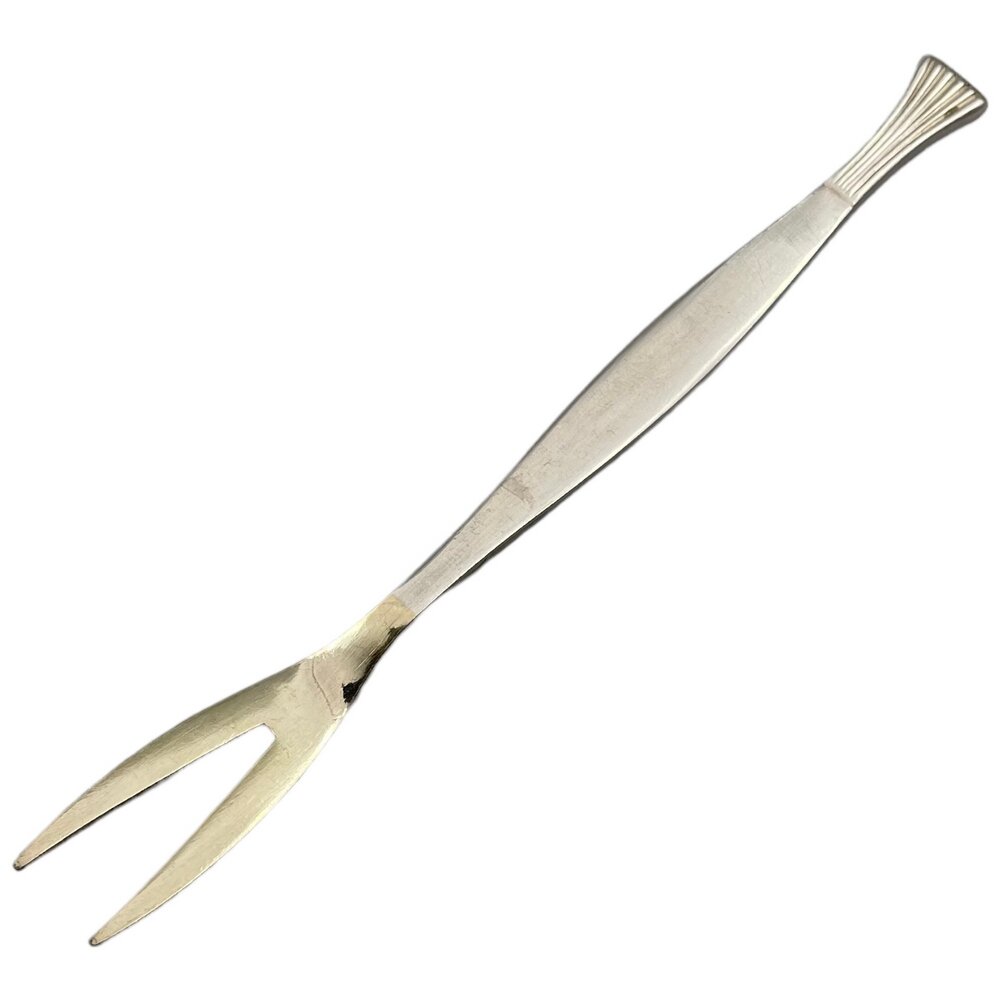 Вилка для лимона, фруктов, закусок "Рыбка", мельхиор, 1962-1982 гг, МК2, СССР